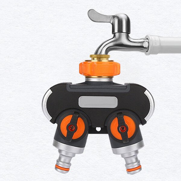 2 Way Adjustable Garden Hose Splitter - EVERPEAKTOOLS