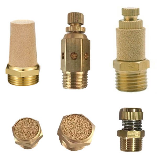 Brass Pneumatic Air Exhaust Silencer Muffler - EVERPEAKTOOLS