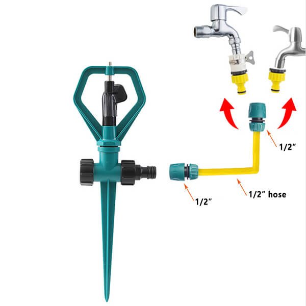 Ground Plug 360° Rotating Irrigation Water Sprinkler - EVERPEAKTOOLS