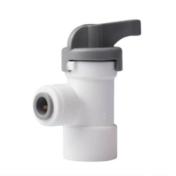 Plastic Quick Connect Fittings Water Purifier Tube Shut Off Ball Valve ...
