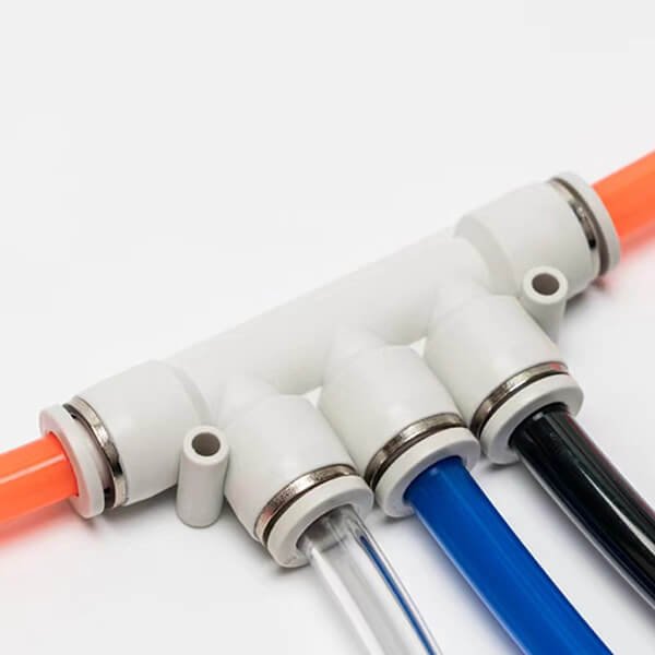 PK Plastic 5 Way Quick Connectors Pneumatic Push to Connect Fitting ...